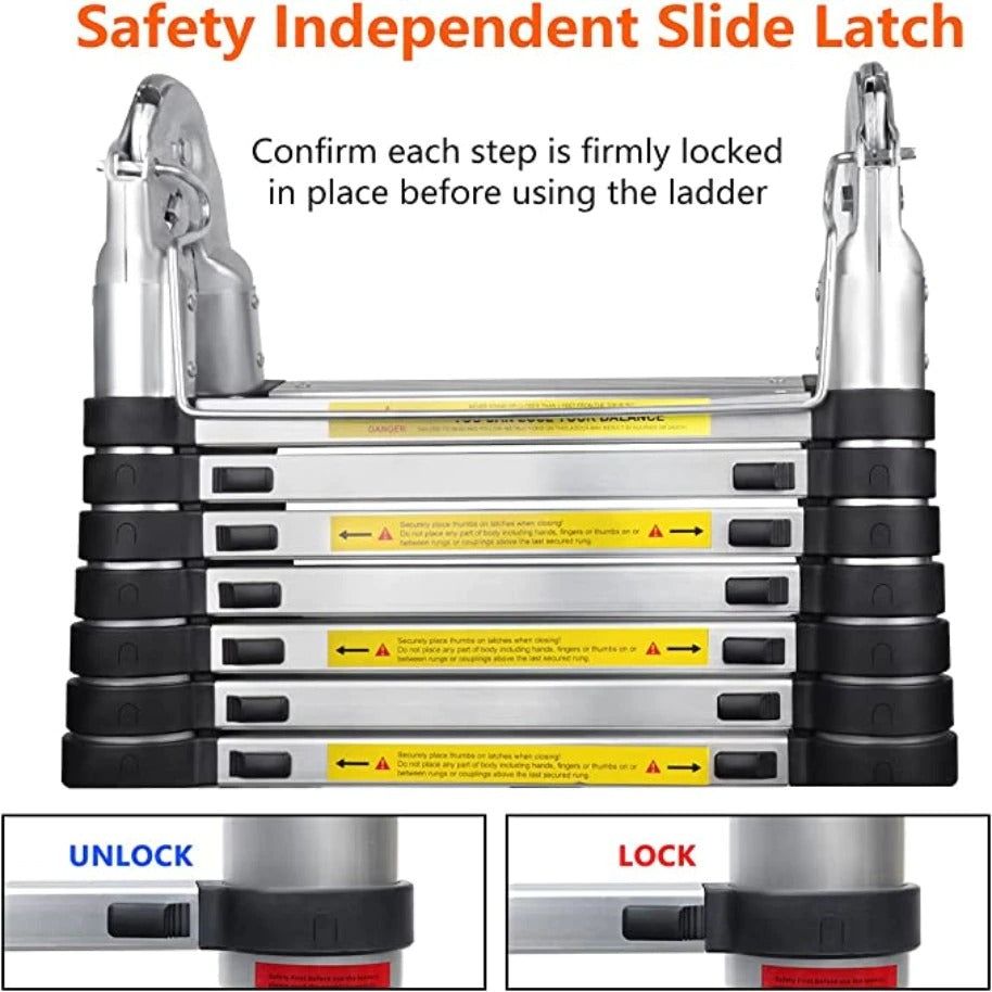 3.2 M (1.6m+1.6m) Multi-use telescopic A-frame extension ladder ...