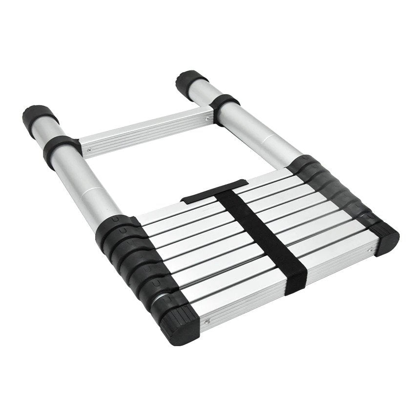 2.6 m Telescopic Aluminium Ladder Alloy Extension Extendable Steps ...